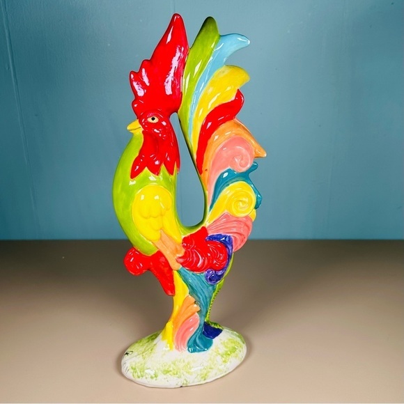 Arnel’s | Art | Arnels Midcentury Mold Hand Painted Rooster Ceramic 2 Chicken Statue | Poshmark